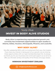 Invest in Body Alive – Body Alive Fitness