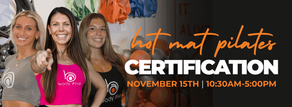 Body Alive Westgate – Hot Mat Pilates Certification – Body Alive Fitness